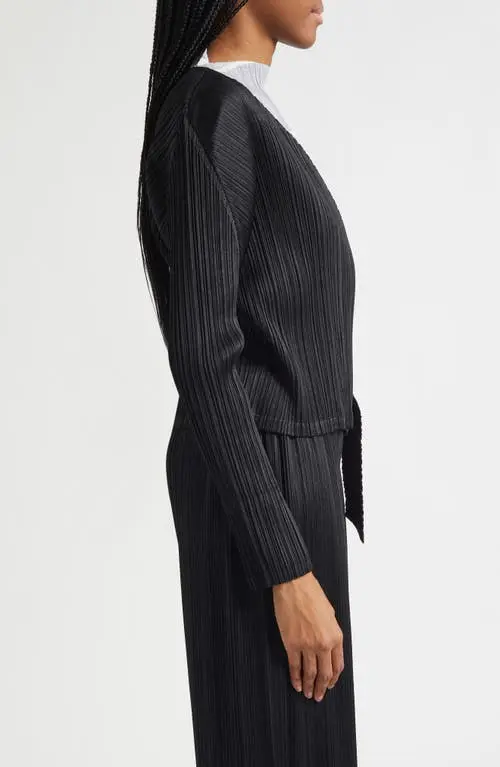 Issey Miyake Facade Pleated Wrap Top