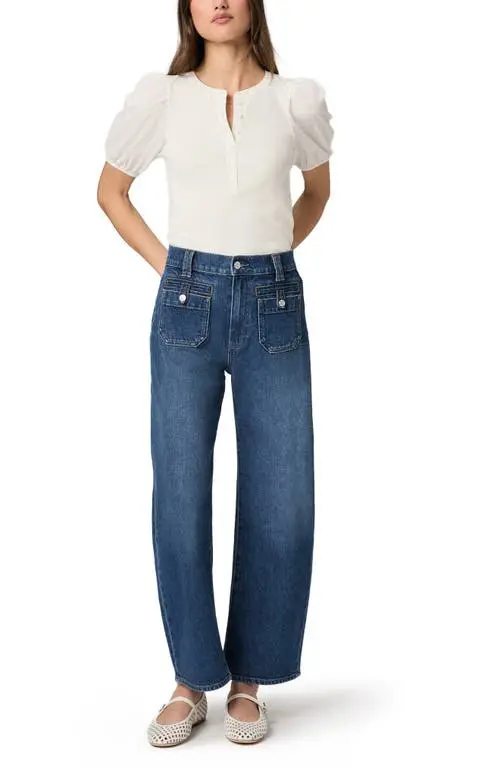 Paige Arellia High-rise Ankle Barrel Jeans - Paradox