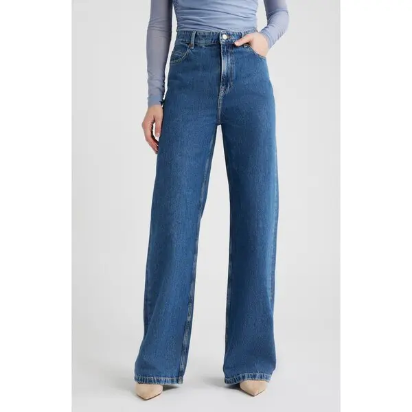 Hugo Boss High Waist Wide Leg Jeans