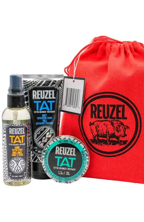 REUZEL Tat Buff Exfoliating Wash, Shine Tattoo Spray - None
