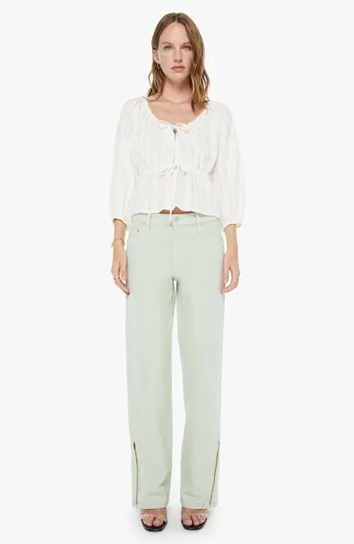 MOTHER The Love Child Split Neck Top