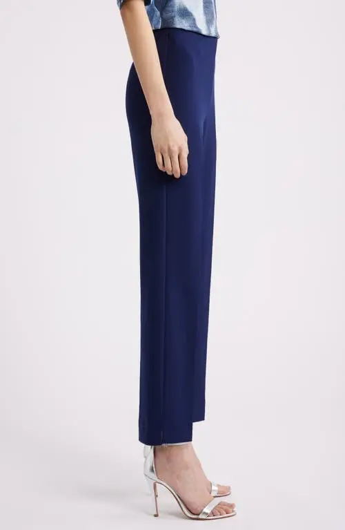 Anne Klein Hollywood Waist Straight Leg Ankle Pull-on Pants - Distant Mountain