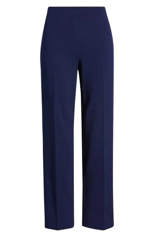 Anne Klein Hollywood Waist Straight Leg Ankle Pull-on Pants - Distant Mountain