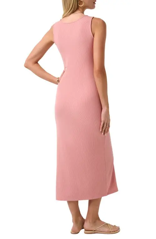 Travis Mathew Sleeveless Rib Knit Maxi Sundress