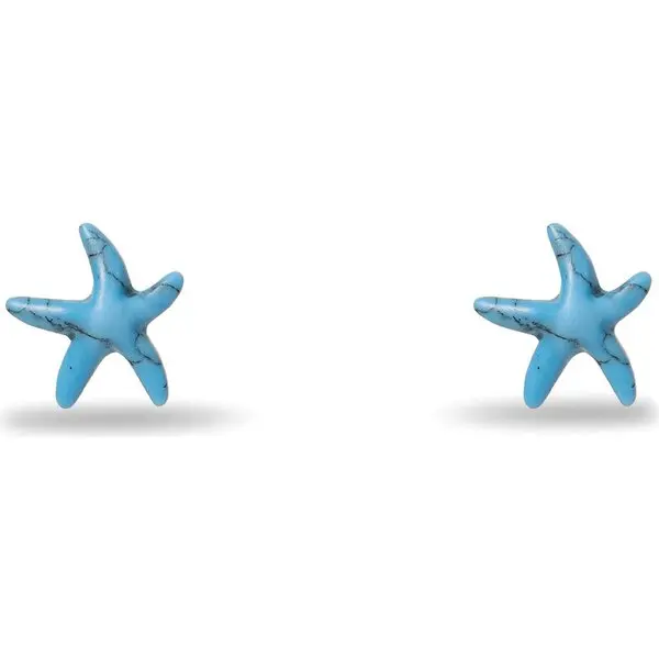 Lele Sadoughi Starfish Stud Earrings - Turquoise