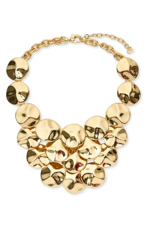 Lele Sadoughi Socialite Bib Necklace - Gold