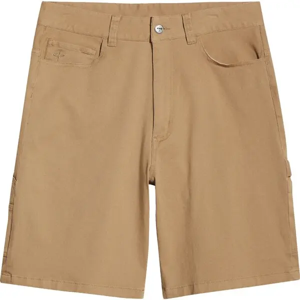 SANTO STUDIO Painter Denim Shorts - Tan
