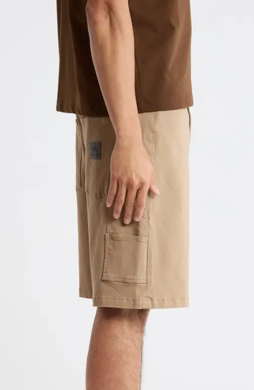 SANTO STUDIO Painter Denim Shorts - Tan