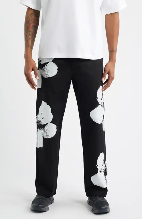 SANTO STUDIO Flower Napoli Cotton Twill Pants - Black