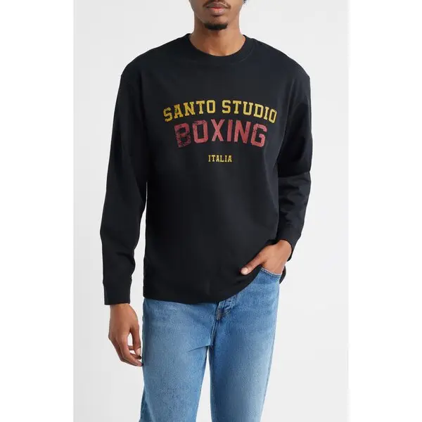 SANTO STUDIO Boxing Division Long Sleeve Graphic T-shirt