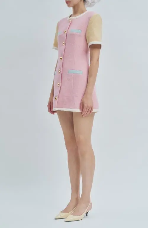 MAUDE CLUB Tweed Minidress