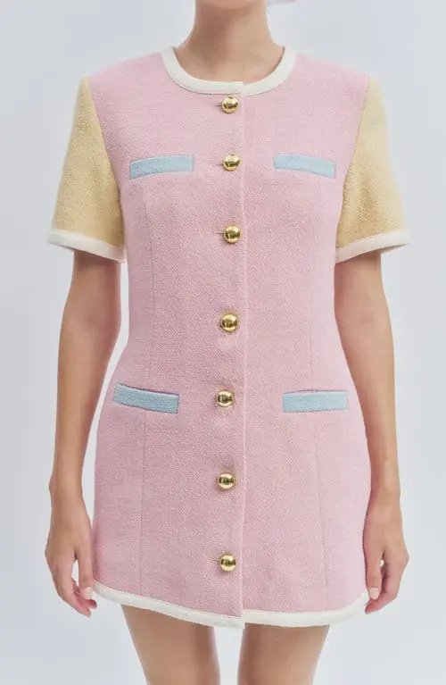 MAUDE CLUB Tweed Minidress