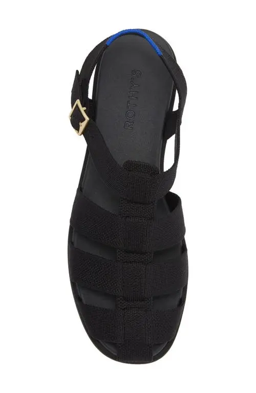 Rothy's The Fisherman Sandal - Black