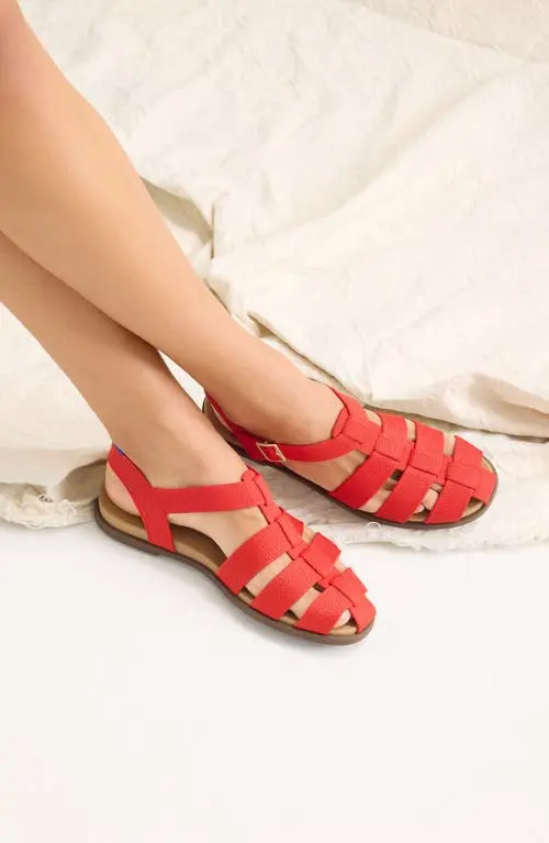 Rothy's The Fisherman Sandal - Scarlet