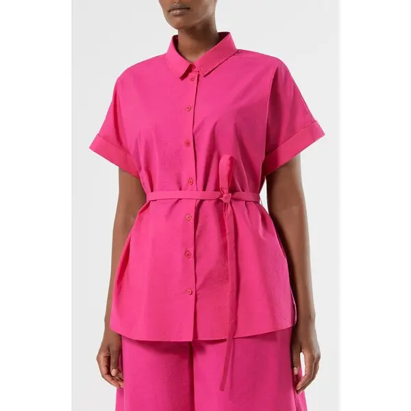 Marina Rinaldi Vetrino Tie-waist Shirt