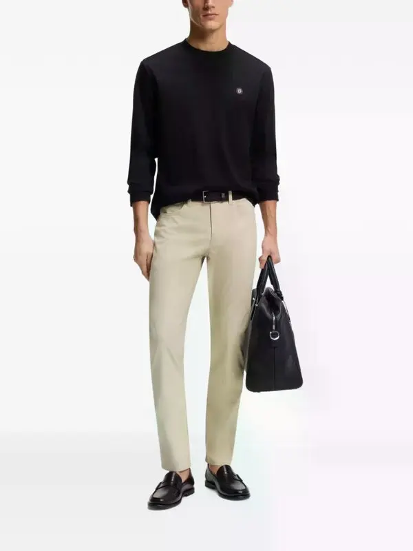 BOSS Delaware Slim-fit Trousers - Neutrals