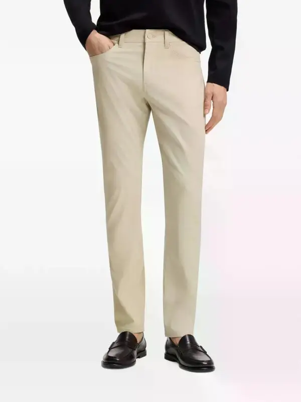 BOSS Delaware Slim-fit Trousers - Neutrals