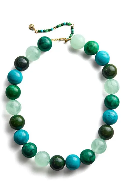 Baublebar Jane Semiprecious Beaded Statement Necklace - Green Multi