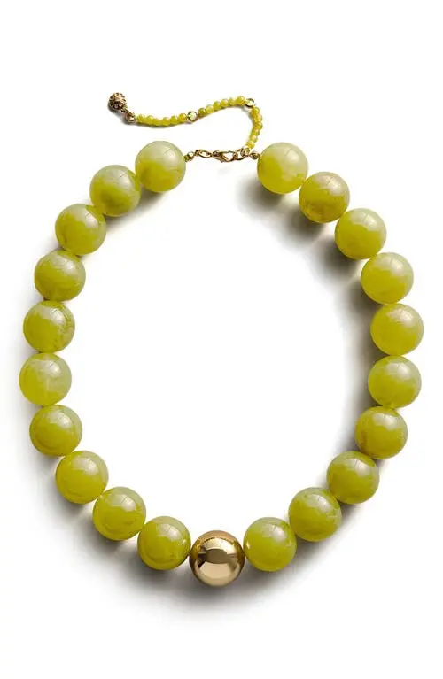 Baublebar Jane Semiprecious Beaded Statement Necklace - Green