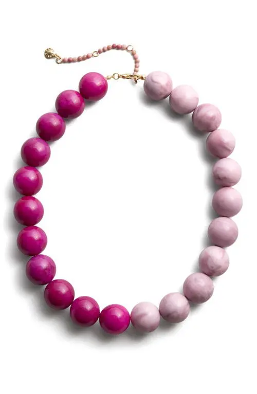 Baublebar Jane Semiprecious Beaded Statement Necklace - Pink