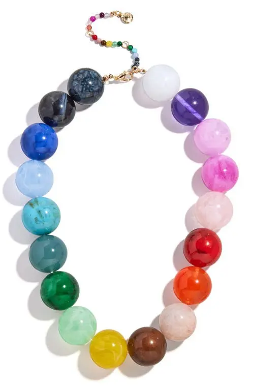 Baublebar Jane Semiprecious Beaded Statement Necklace - Rainbow