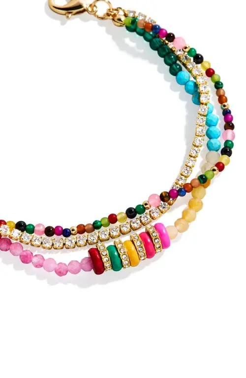 Baublebar Rowan Semiprecious Stone Layered Bracelet - Pink Multi