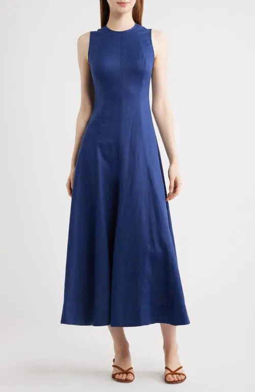 REFORMATION Cecila Sleeveless Linen Maxi Dress - Danube