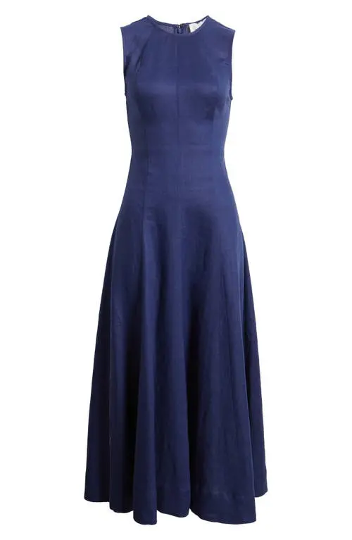 REFORMATION Cecila Sleeveless Linen Maxi Dress - Danube