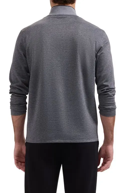 Bugatchi Quarter-zip Pullover - Graphite