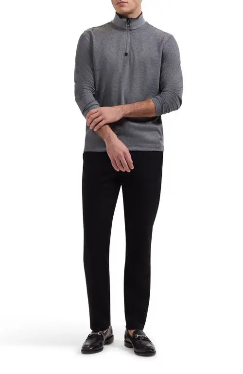 Bugatchi Quarter-zip Pullover - Graphite
