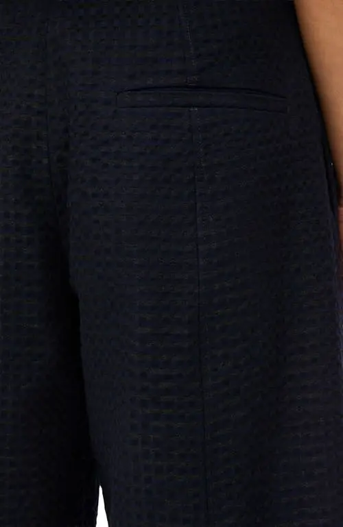 Another Tomorrow Gingham Bermuda Pant