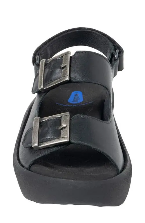 WOLKY Fortune Platform Slingback Sandal - Black