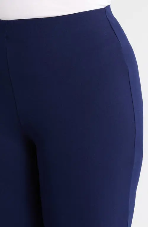 Anne Klein Hollywood Waist Straight-leg Ankle Pull-on Pants