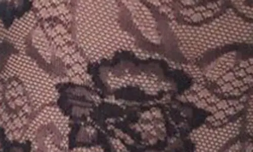 Oroblu Lace Allure Sheer Knee High Socks - Black