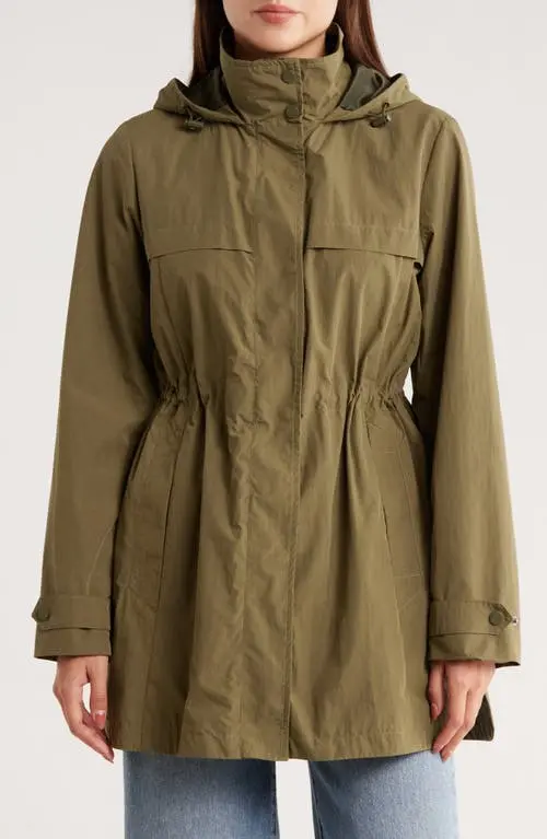 Bernardo Lightweight Anorak - Olive/plaid