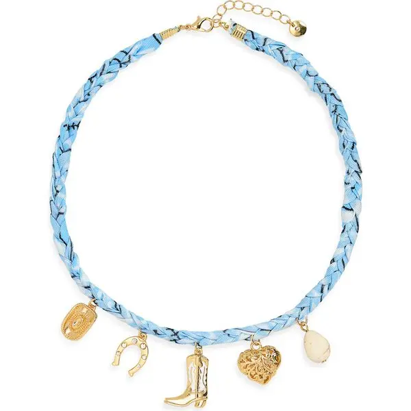 Bp. Bandana Charm Necklace - Blue
