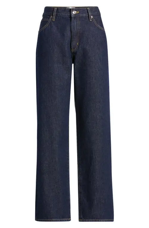 FRAME The Hang Long Straight-leg Jeans - Rinse