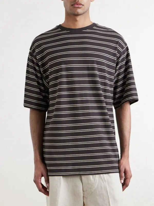 KAPTAIN SUNSHINE Striped Cotton-jersey T-shirt