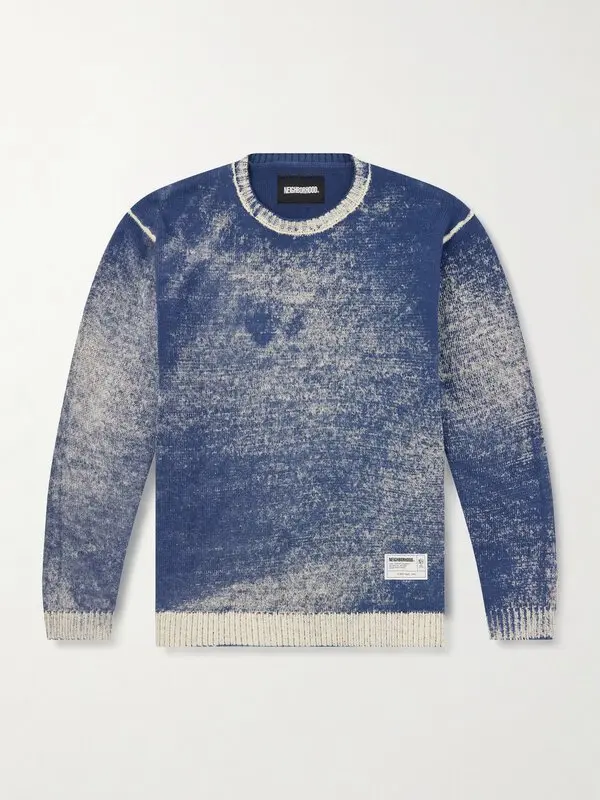 NEIGHBORHOOD Cotton Knit Sweater - Blue