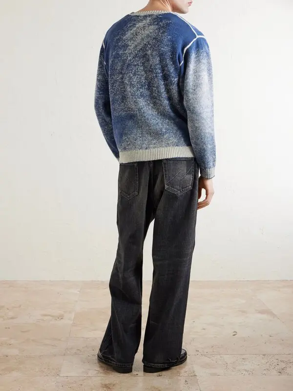 NEIGHBORHOOD Cotton Knit Sweater - Blue