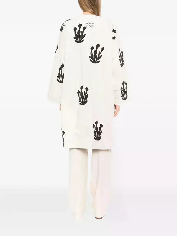 KINYAN LAM Floral Embroidery Coat