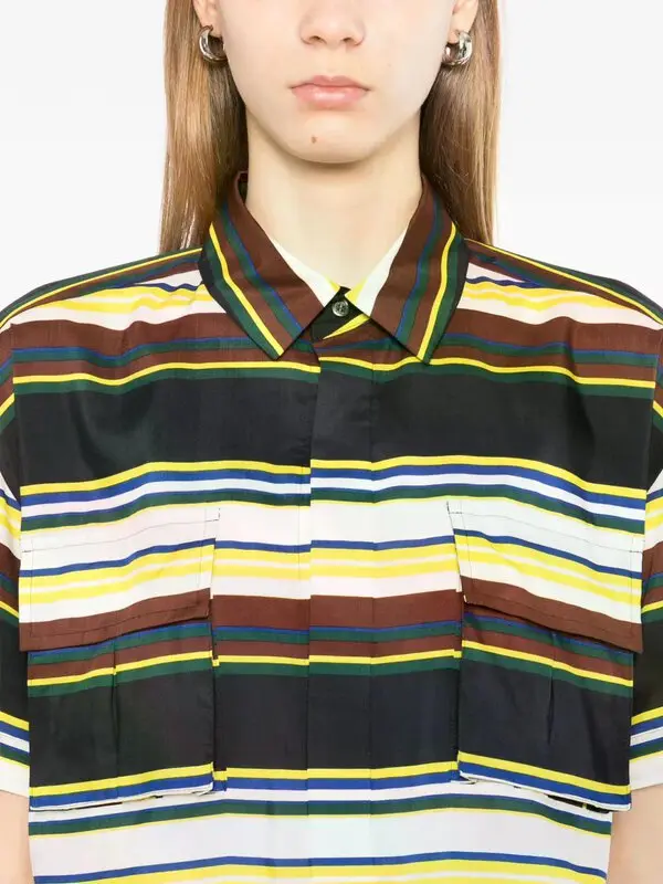 Sacai Striped Pocket Shirt