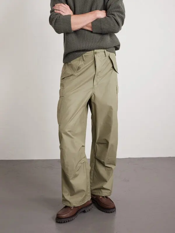 BEAMS Shell Cargo Trousers - Green