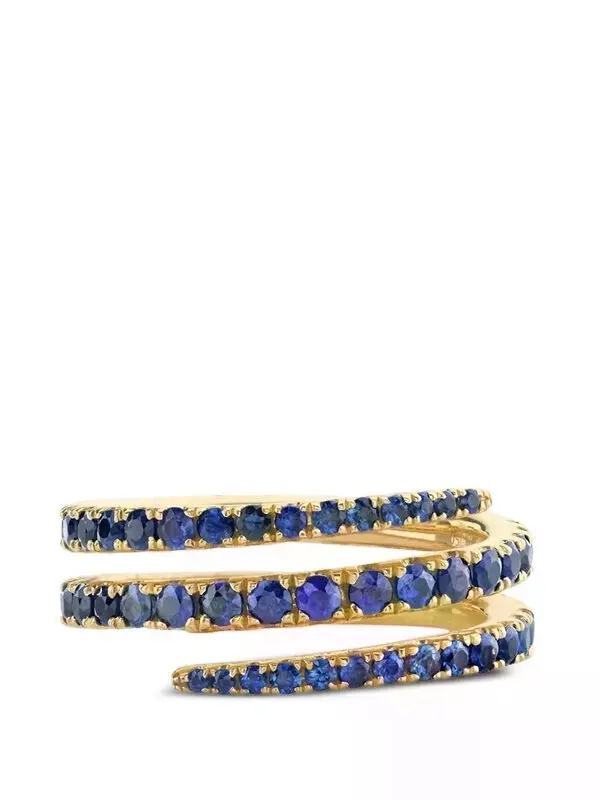ANITA KO Sapphire Coil Ring - Gold