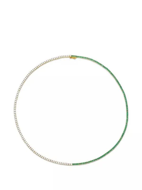 ANITA KO Hepburn Emerald And Diamond Choker Necklace - Gold