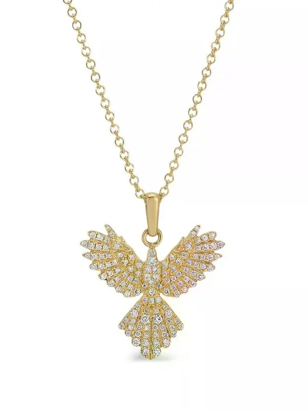ANITA KO Small Phoenix Diamond Pendant - Gold