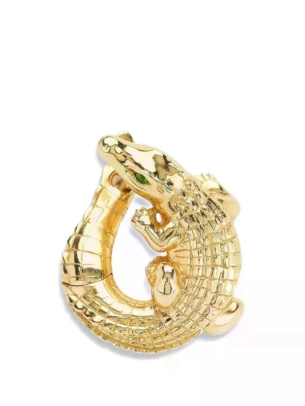 BIBI VAN DER VELDEN Alligator Twist Earring - Gold
