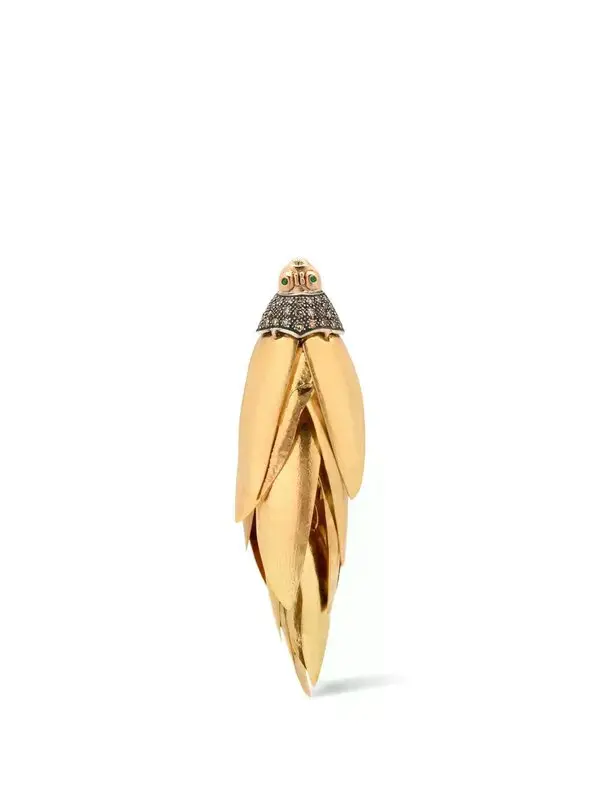 BIBI VAN DER VELDEN Scarab Earring - Gold