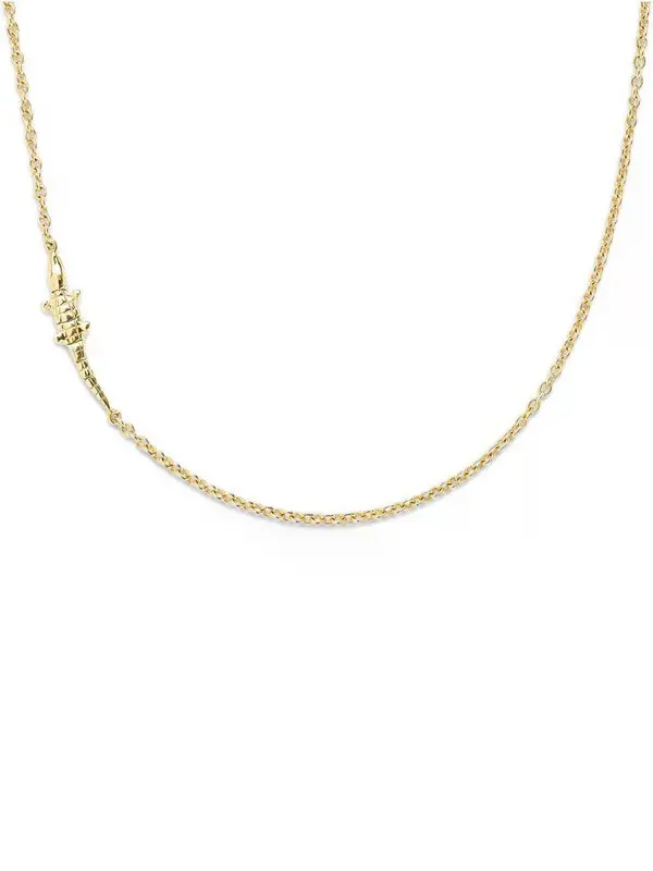 BIBI VAN DER VELDEN Alligator Chain Necklace - Gold