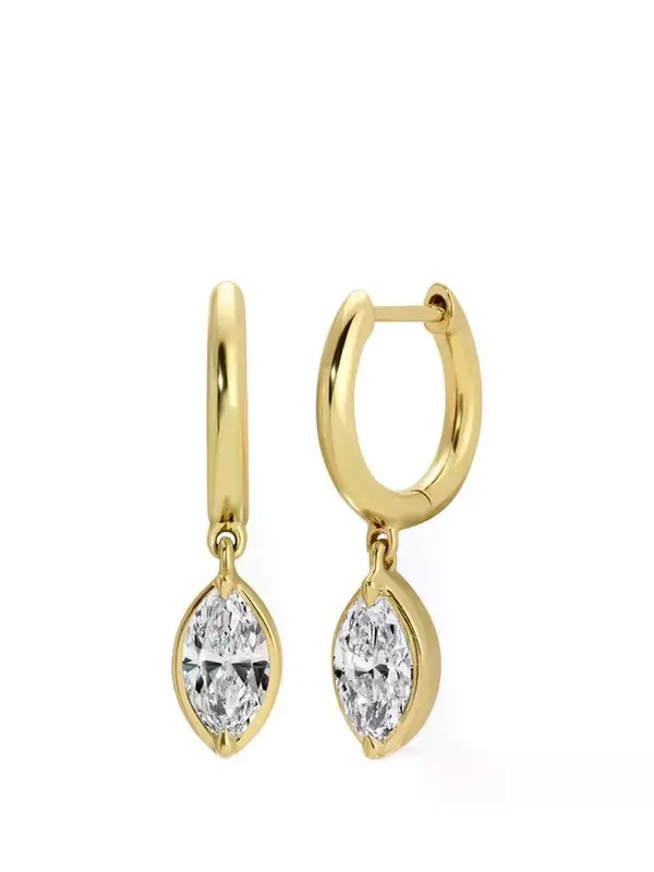 ANITA KO Bella Diamond Huggie Earrings - Gold